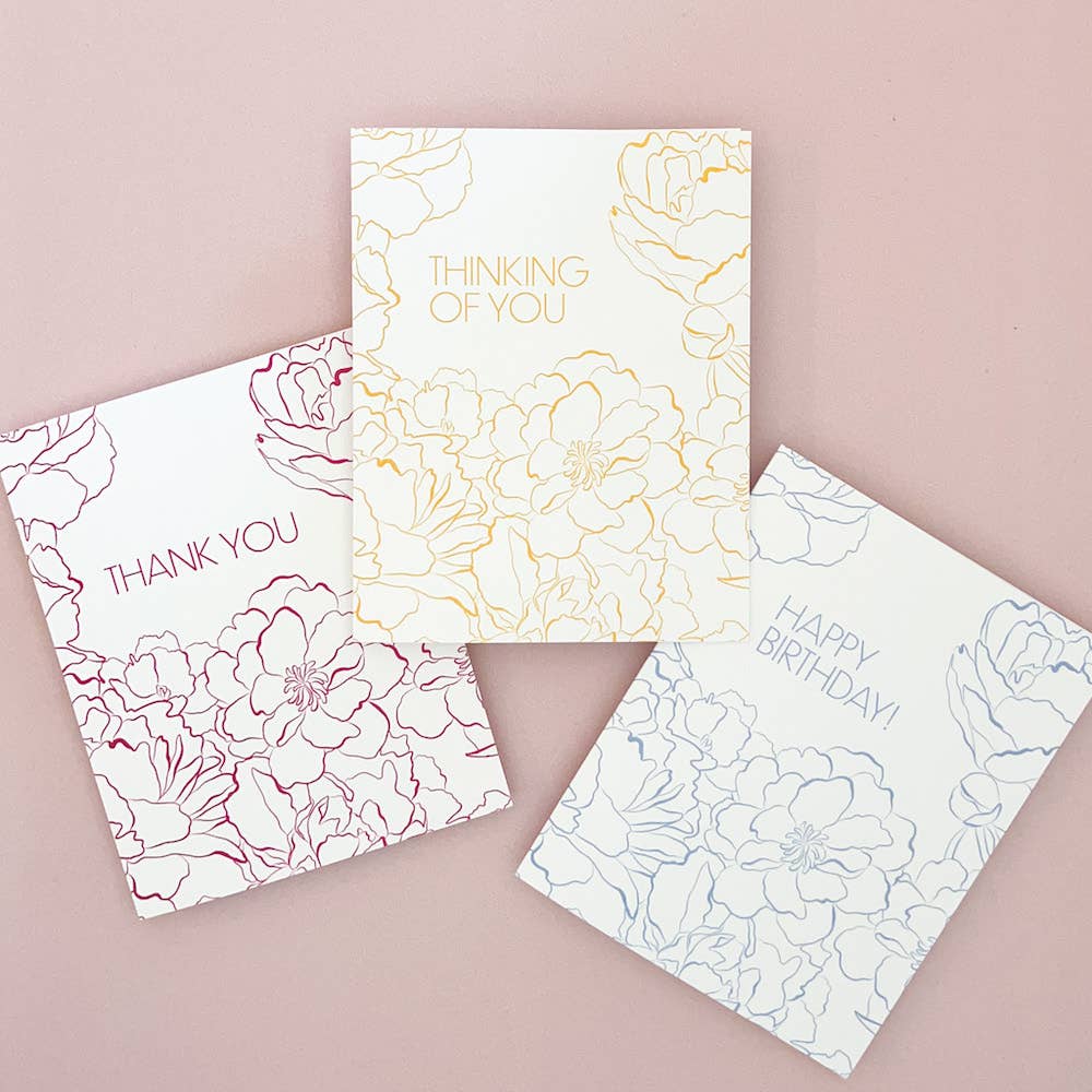 Essentials Bright Floral Card Box Set – Boston Flower Co.