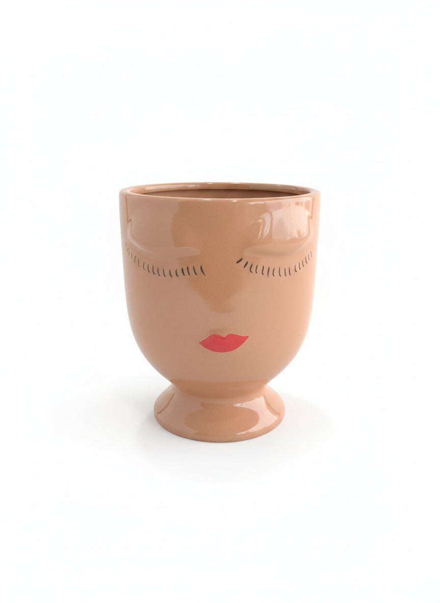 Celfie Face Pot | Light Brown (Medium) – Boston Flower Co.